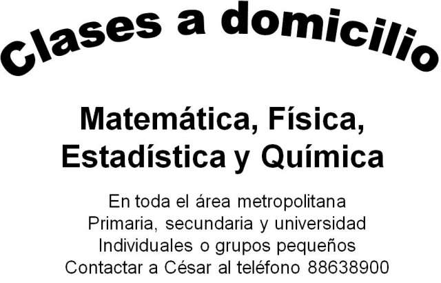 Clases domicilio matemática , química, estadística física en San José ... Clases domicilio matemática , química, estadística física en San José ...